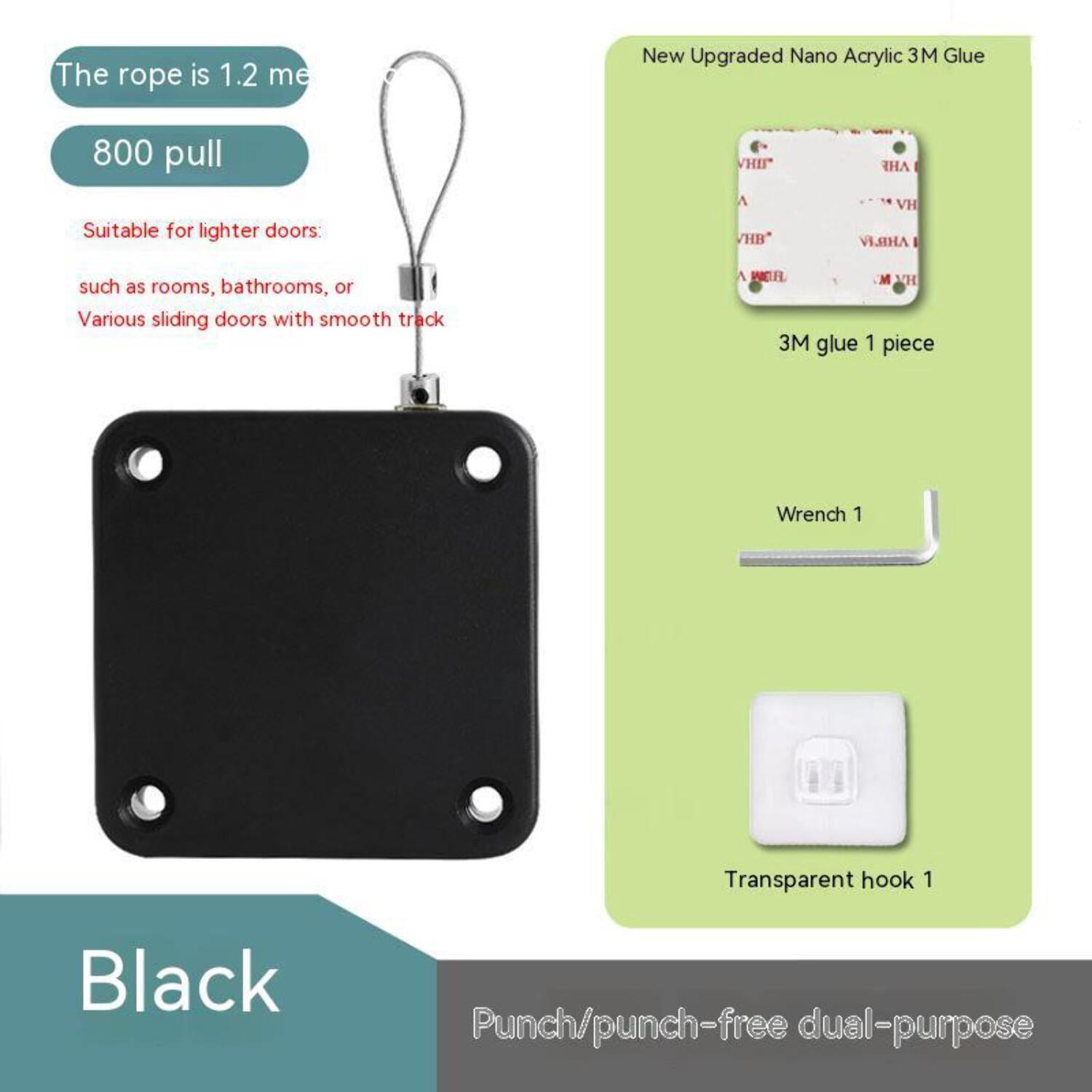 Automatic Door Closer Punch-Free Soft Close Door Closers For Sliding ...