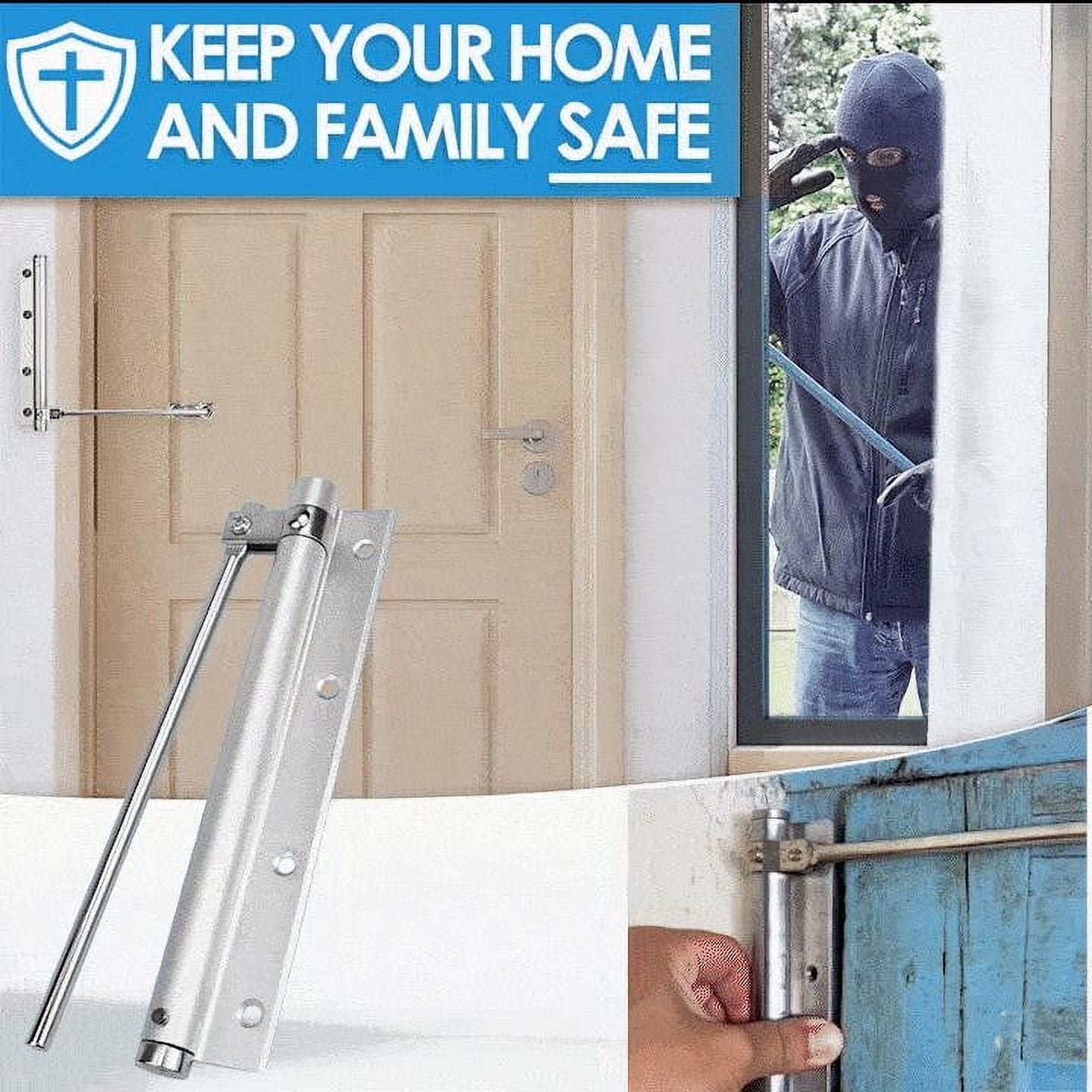 Automatic Door Closer, Self-Closing Hinge, Lightweight Spring Design ...