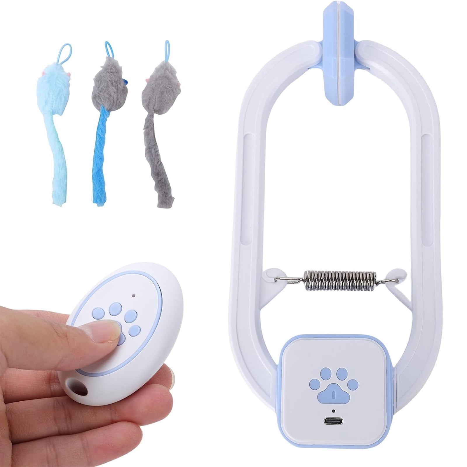 Automatic Door Hanging Cat Teaser Electric Interactive Toy With Remote ...