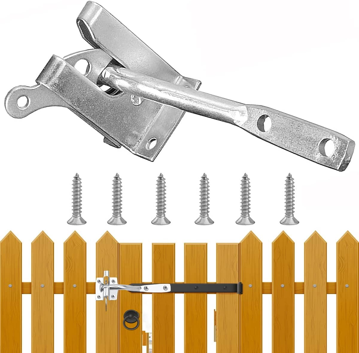 Automatic Door Lock, Universal Sliding Lock Door Lock Hardware ...