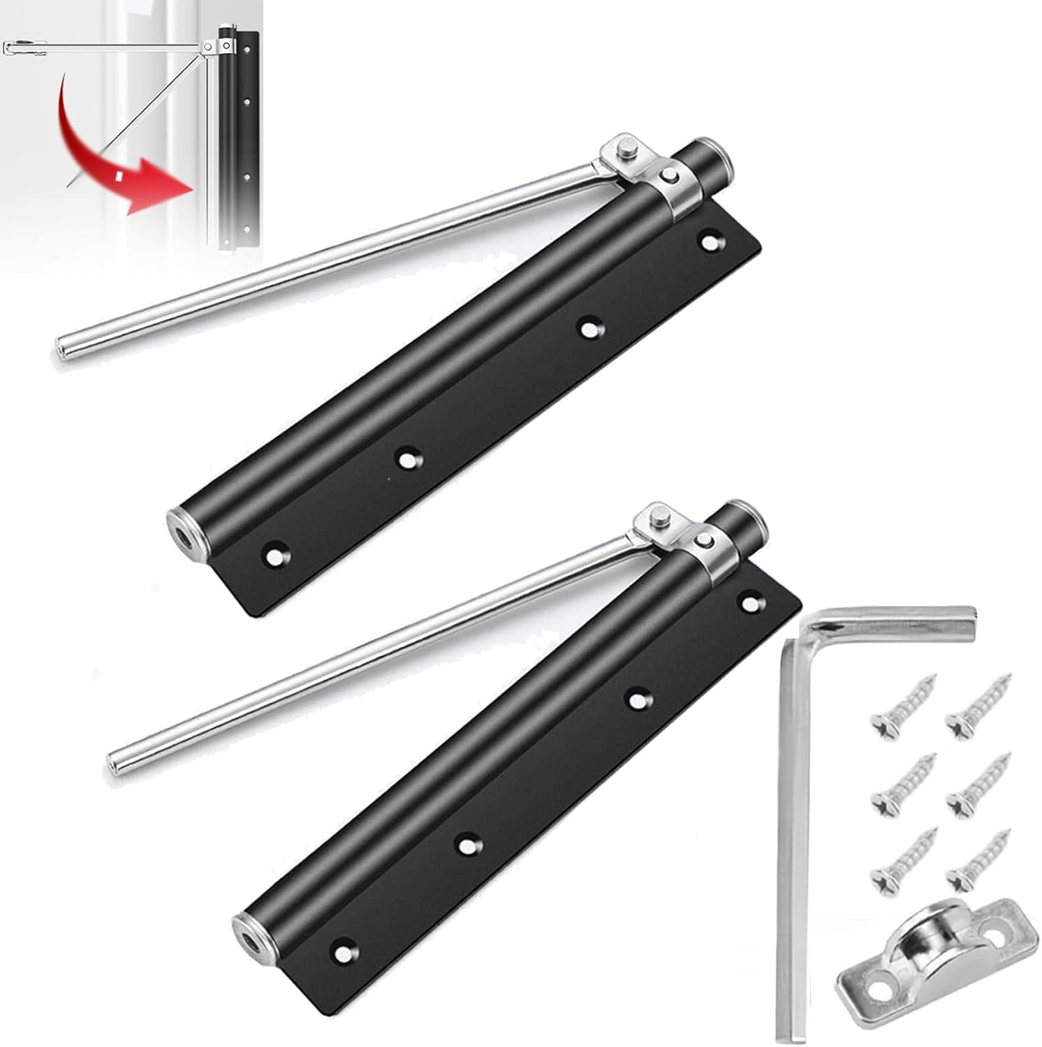 Automatic Door Self-Closing Hinge, Automatic Door Closer, Safety Spring ...