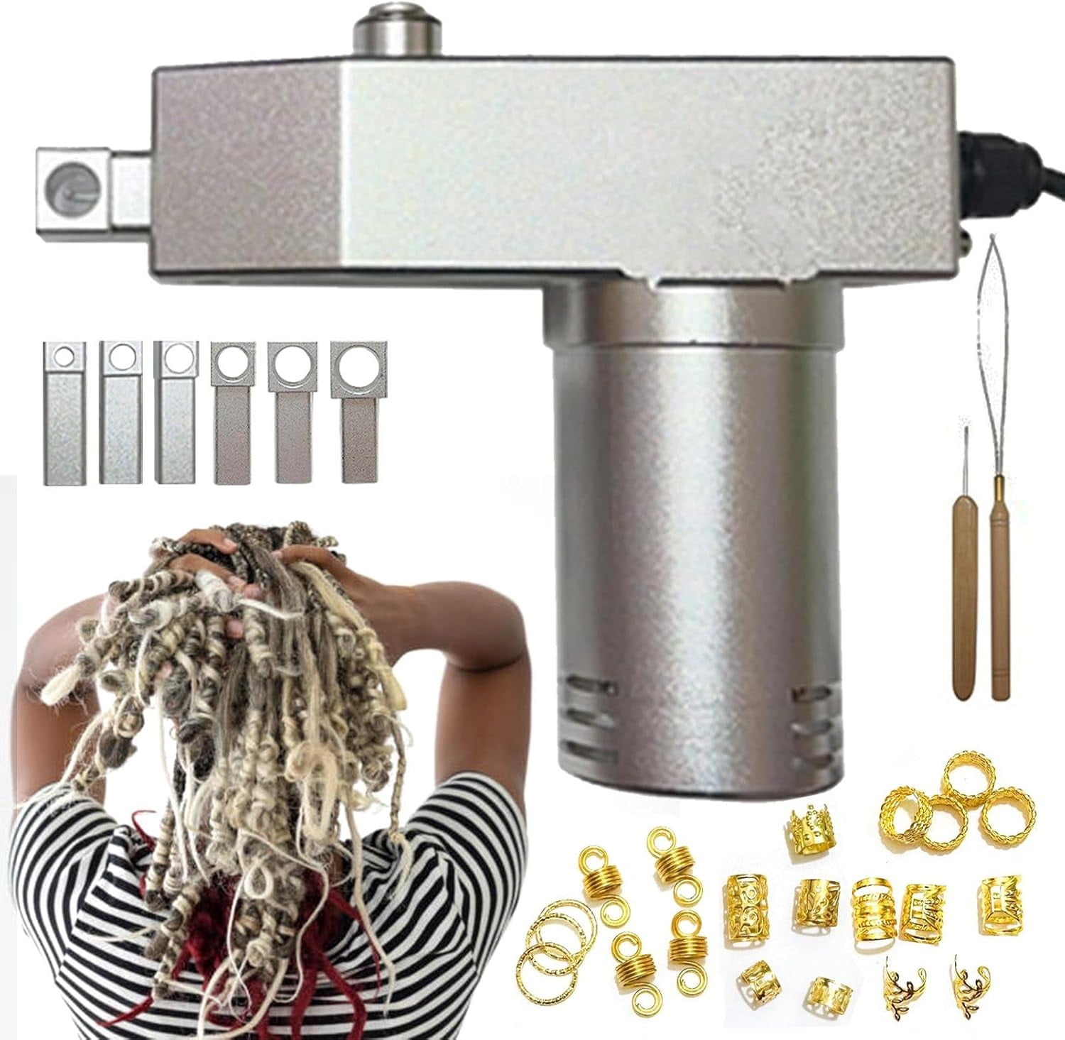 Automatic Dreadlocks Machine with 6 Braiding Head,Instant Dreadlock ...