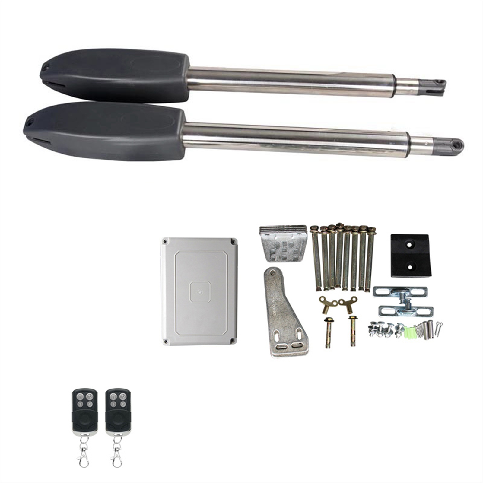 Automatic Dual Barrier Swing Arm Boom Gate Motor DC24V Opener Actuator ...