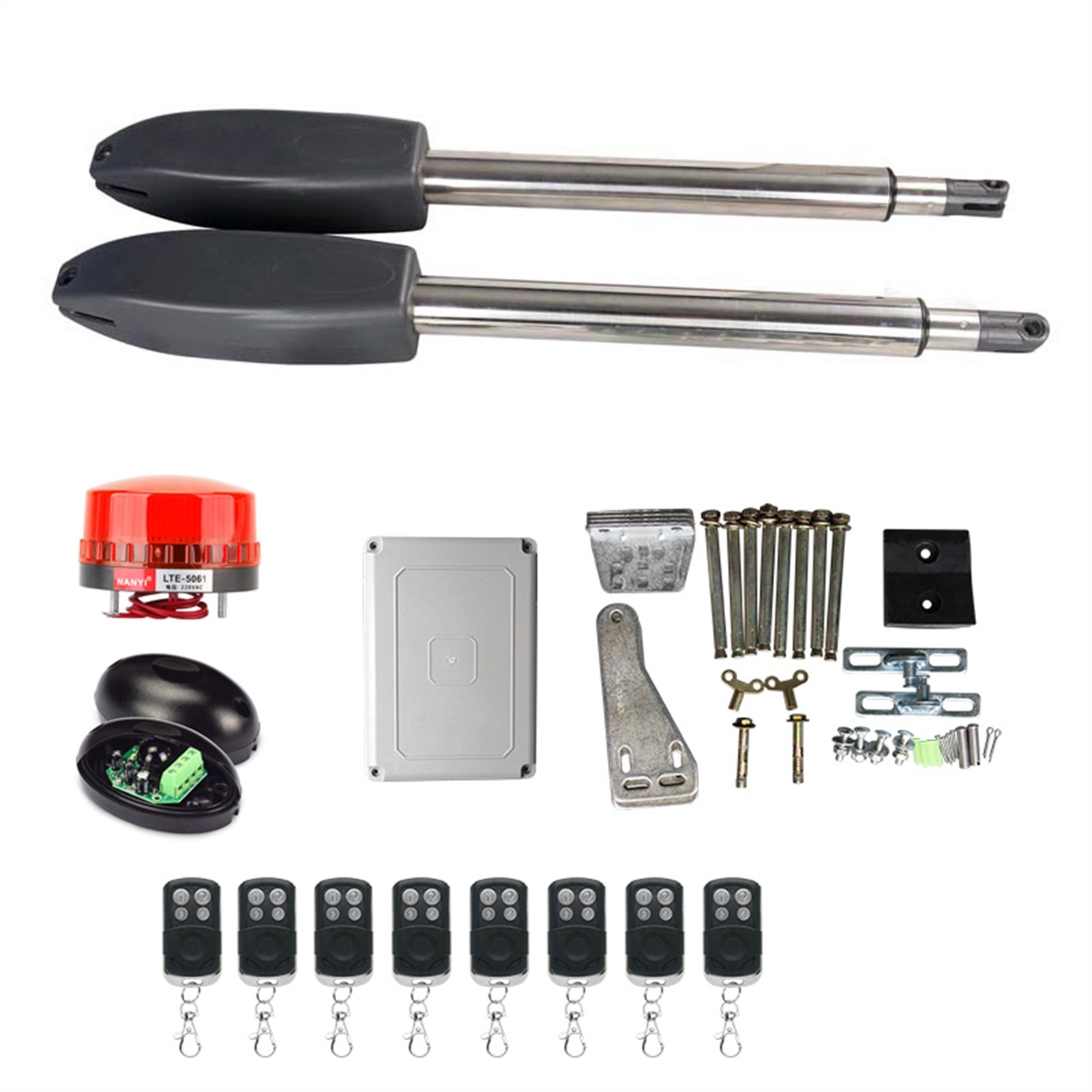 Automatic Dual Barrier Swing Arm Boom Gate Motor DC24V Opener Actuator ...