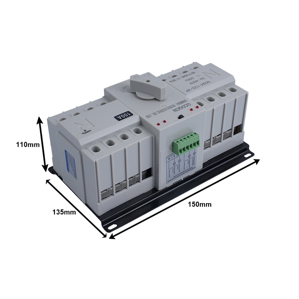 Automatic Dual Power Transfer Switch 2P/4P Three-Phase Changeover ...