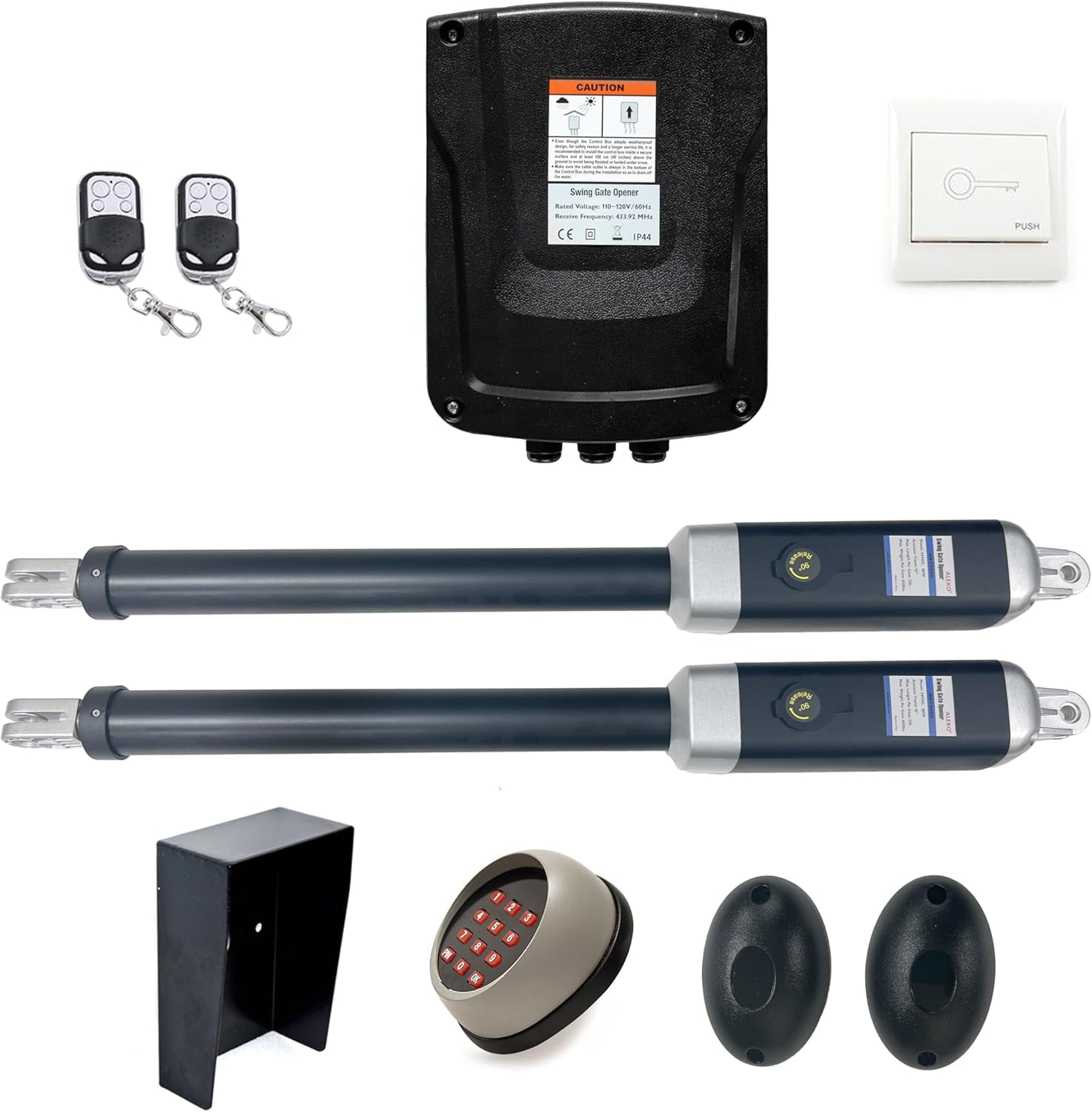 Automatic Dual Swing Gate Opener| Gates up to 26 Feet Long 1700 Pounds ...