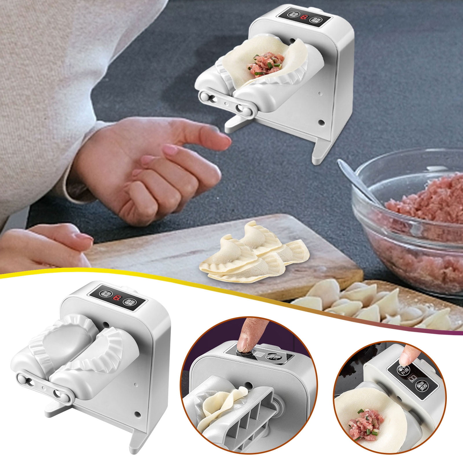 Automatic Dumpling Machine, Dumpling Skin Pressing Machine, Kitchen ...