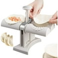 Automatic Dumpling Maker Machine Double Head Dumpling Skin Maker Mould ...