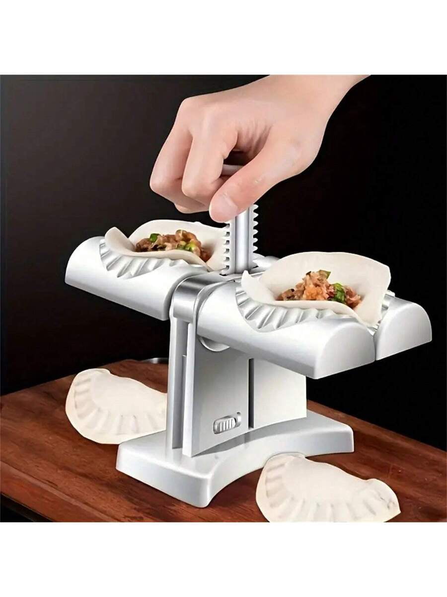 Automatic Dumpling Maker Machine with Double-Head Press, 3.3-Inch ...