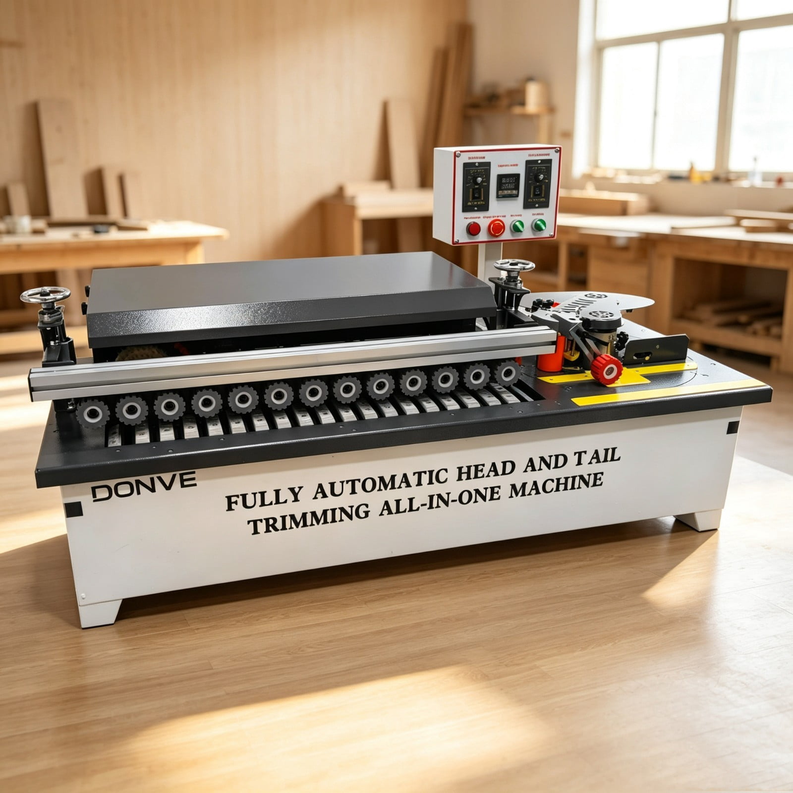 Automatic Edge Banding Machine Curved Straight Woodworking Edge Bander ...