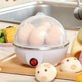 Automatic Egg Cooker Power Off Home 7 Eggs Multi-Functional Steamed Egg Custard Boiled Egg ...