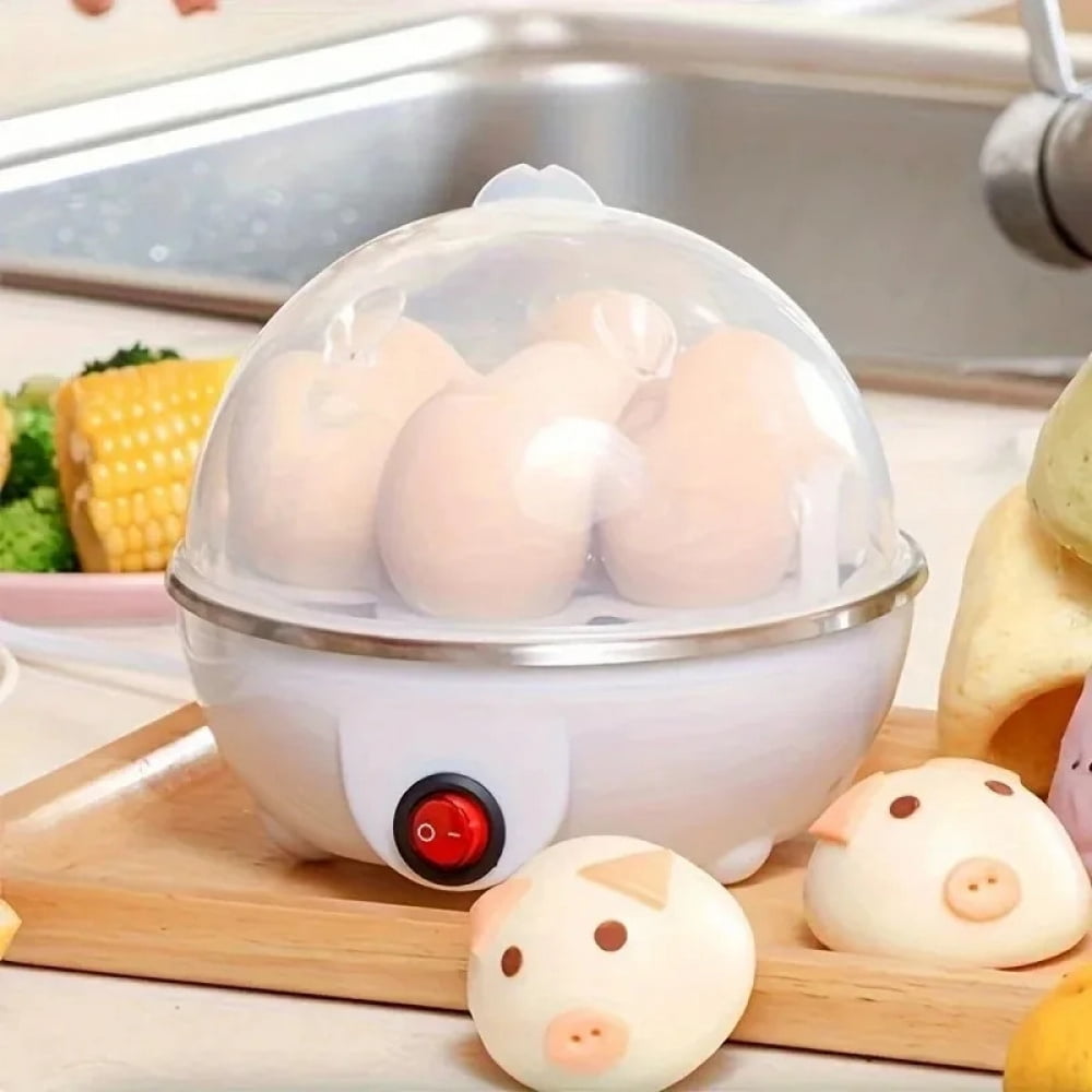 Automatic Egg Cooker Power Off Home 7 Eggs Multi-Functional Steamed Egg Custard Boiled Egg ...