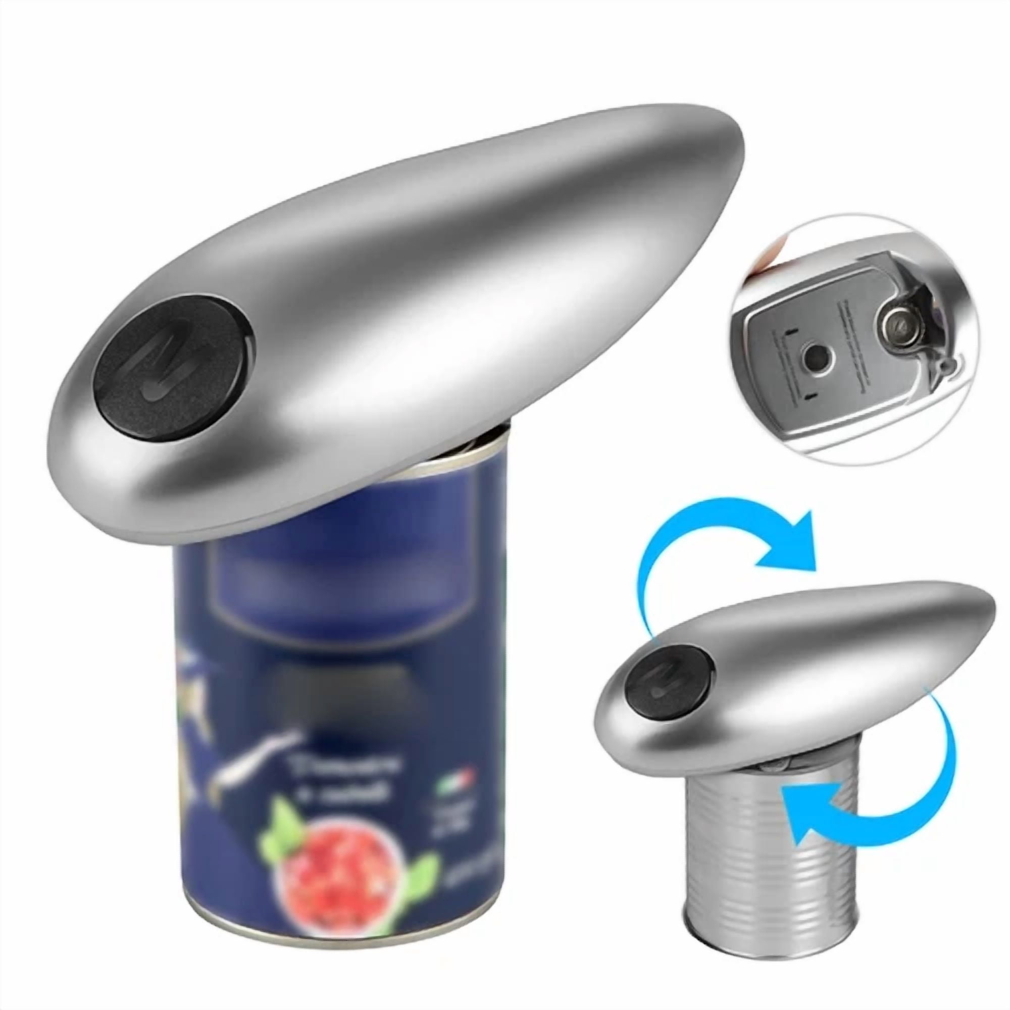 Automatic Electric Can Opener Hands Free Kitchen Tool Gadget Battery ...