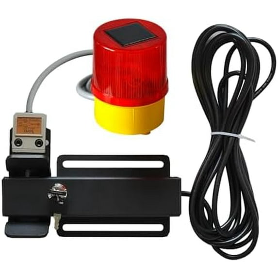 Automatic Electric Gate Lock with Solar-Powered Warning Light ...