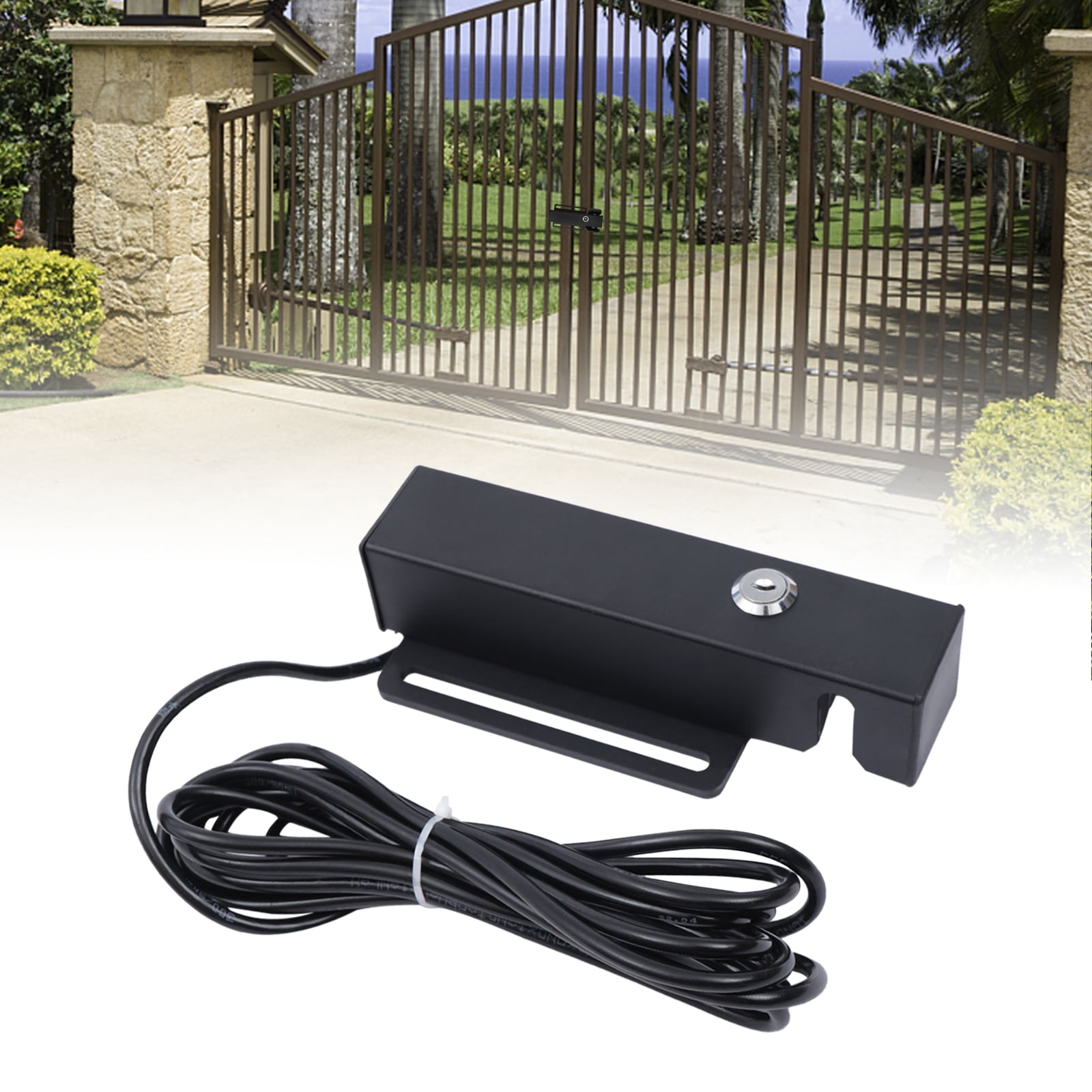Automatic Electric Gate Lock for Swing Gate Opener Black Galvanized ...