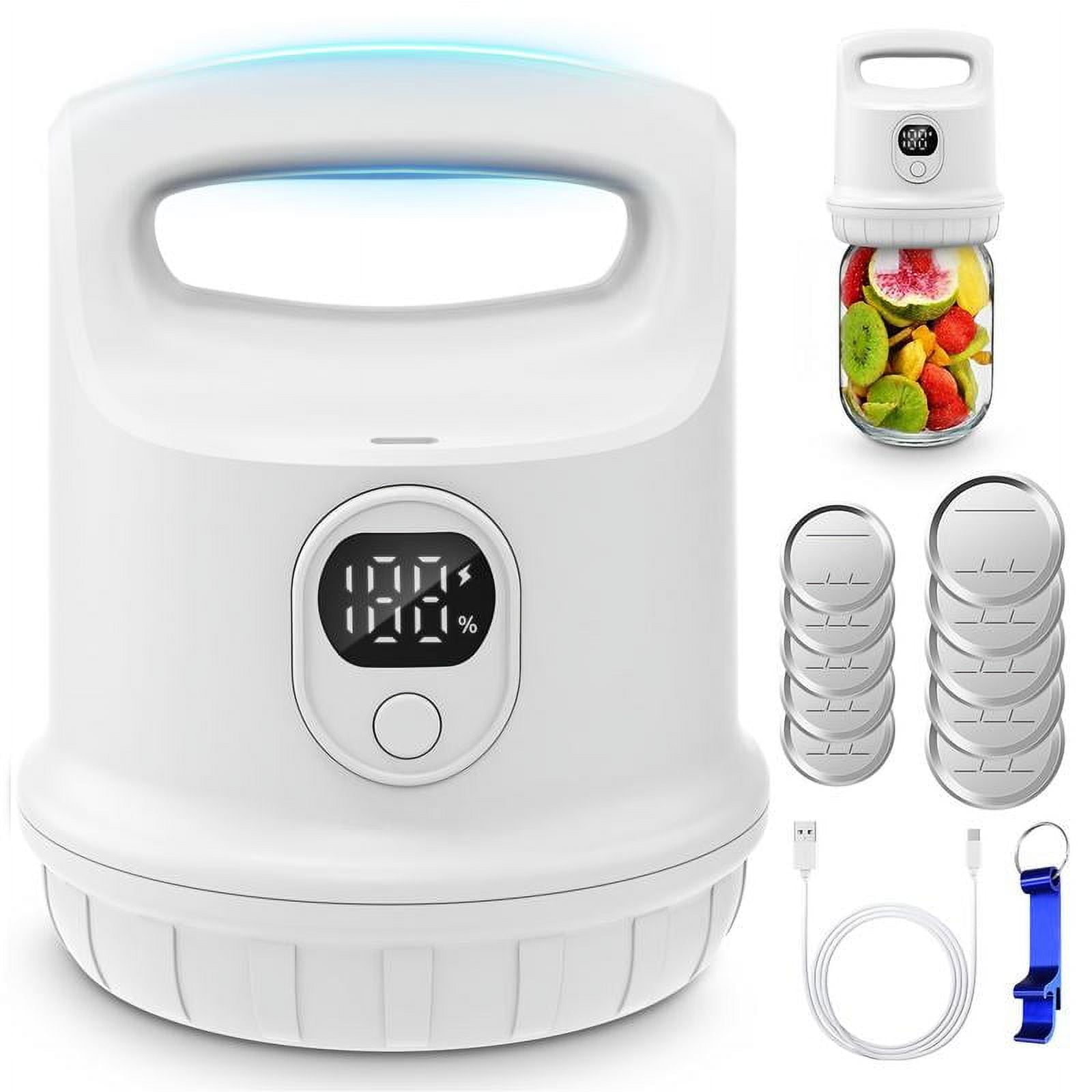 Automatic Electric Mason Jar Vacuum Sealer,Jar Vacuum Sealer for Wide ...