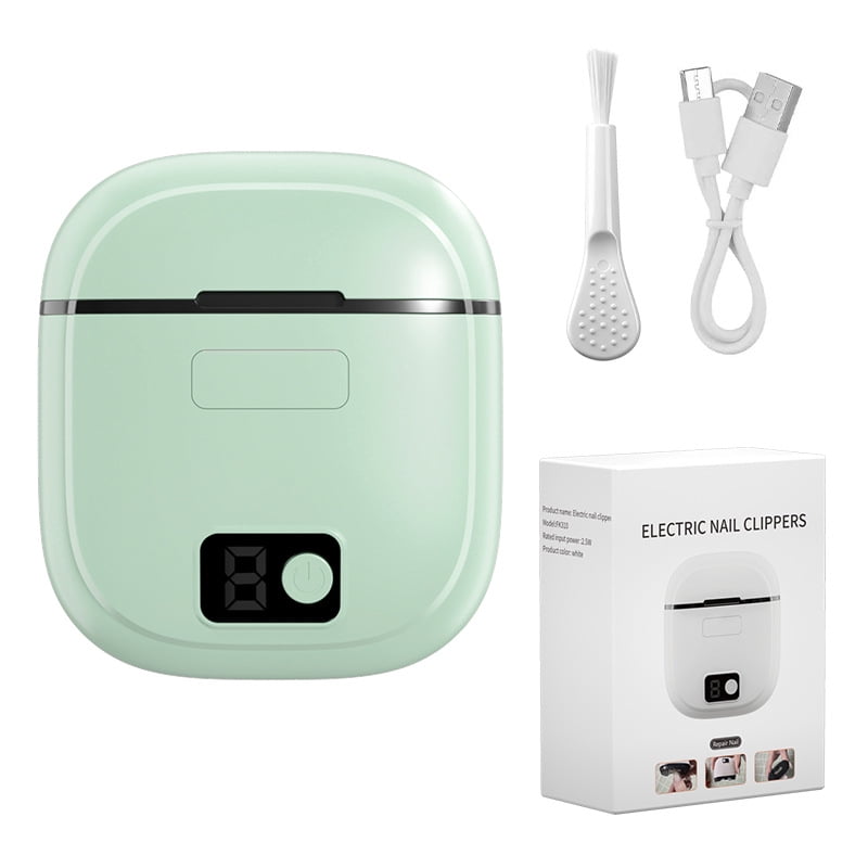 Automatic Electric Nail Clipper – Rechargeable Trimmer with LED Light ...