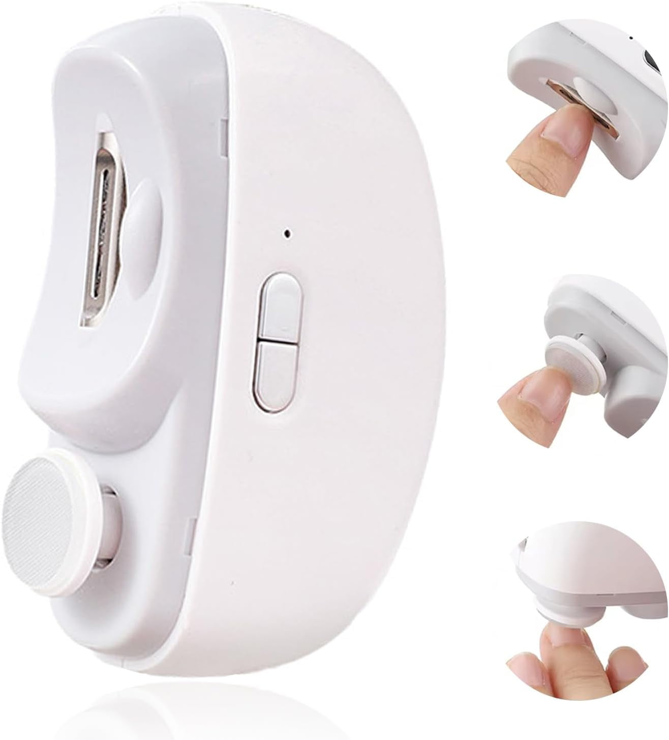 Automatic Electric Nail Clippers 2 Speeds with LED Light & USB ...