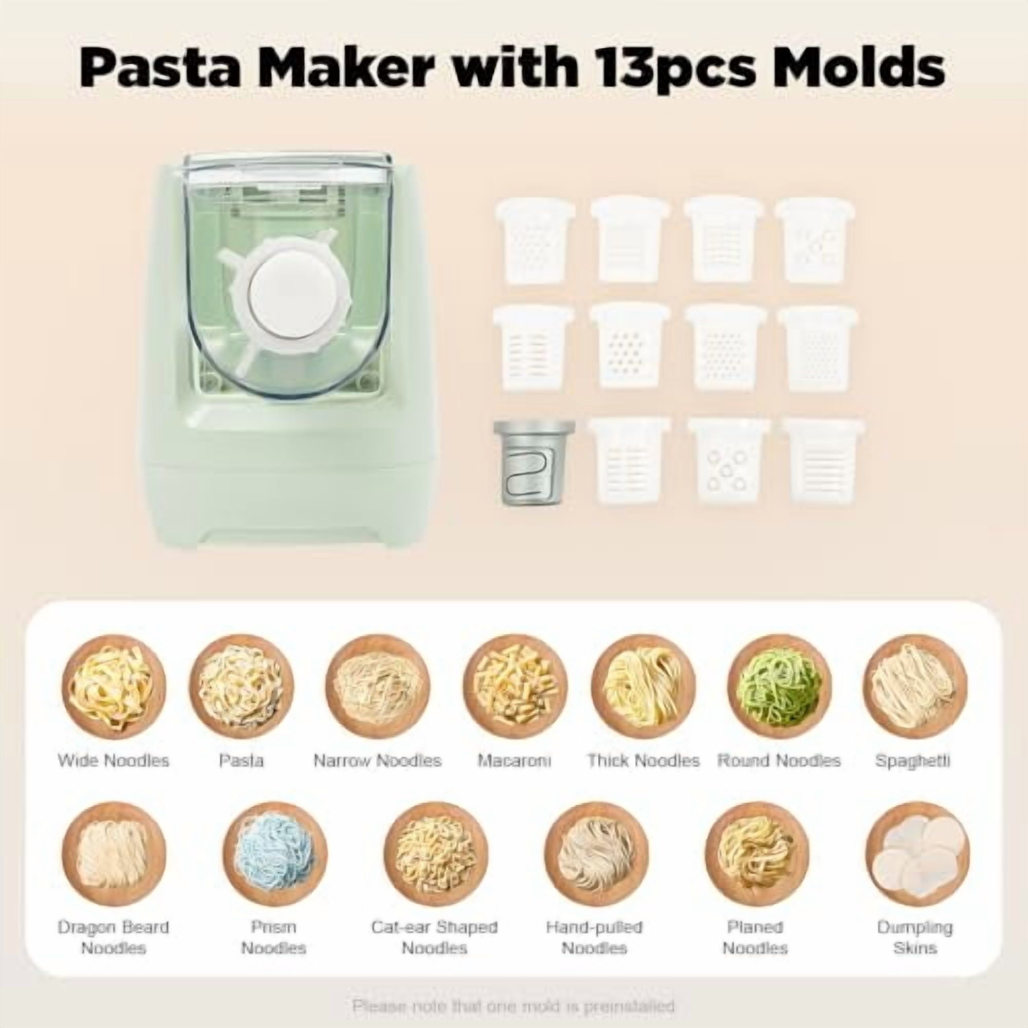 Automatic Electric Pasta Maker 260W Homemade Noodle Maker Machine with ...