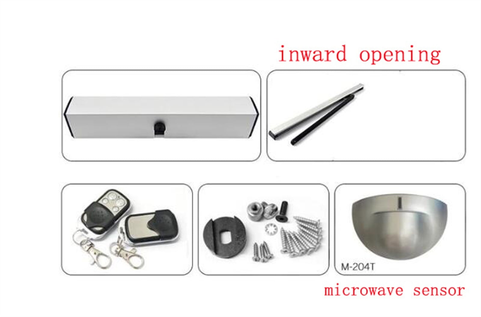Automatic Electric Swing Door Opener 220 For Swing Doors + 2 Wireless ...