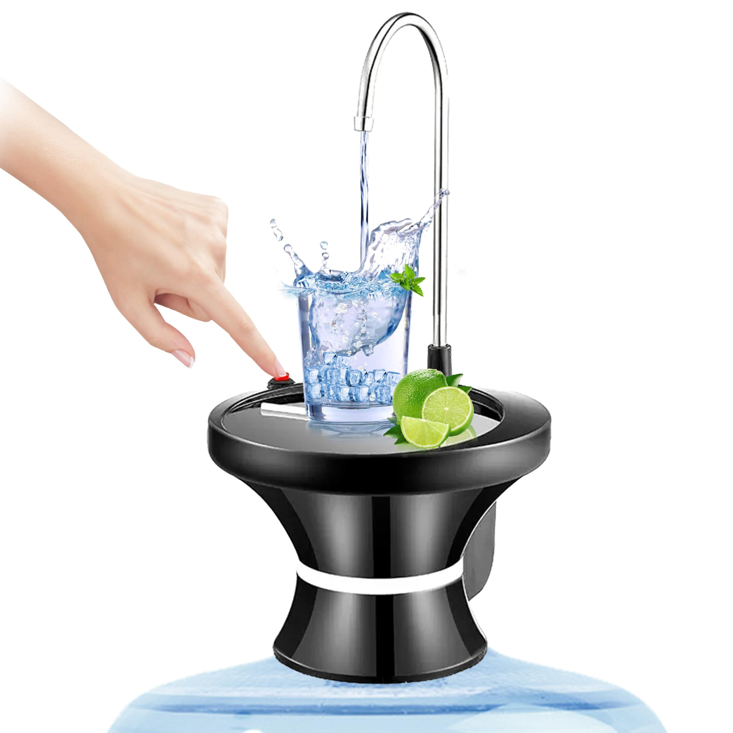 Automatic Electric Water Dispenser Pump - USB Rechargeable Bottle Pump with Gravity Switch ...