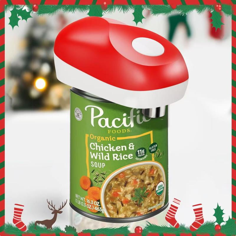 Automatic Electric Wine Bottle Opener, One Touch Electric Can Opener with Smooth Edge,Operated ...