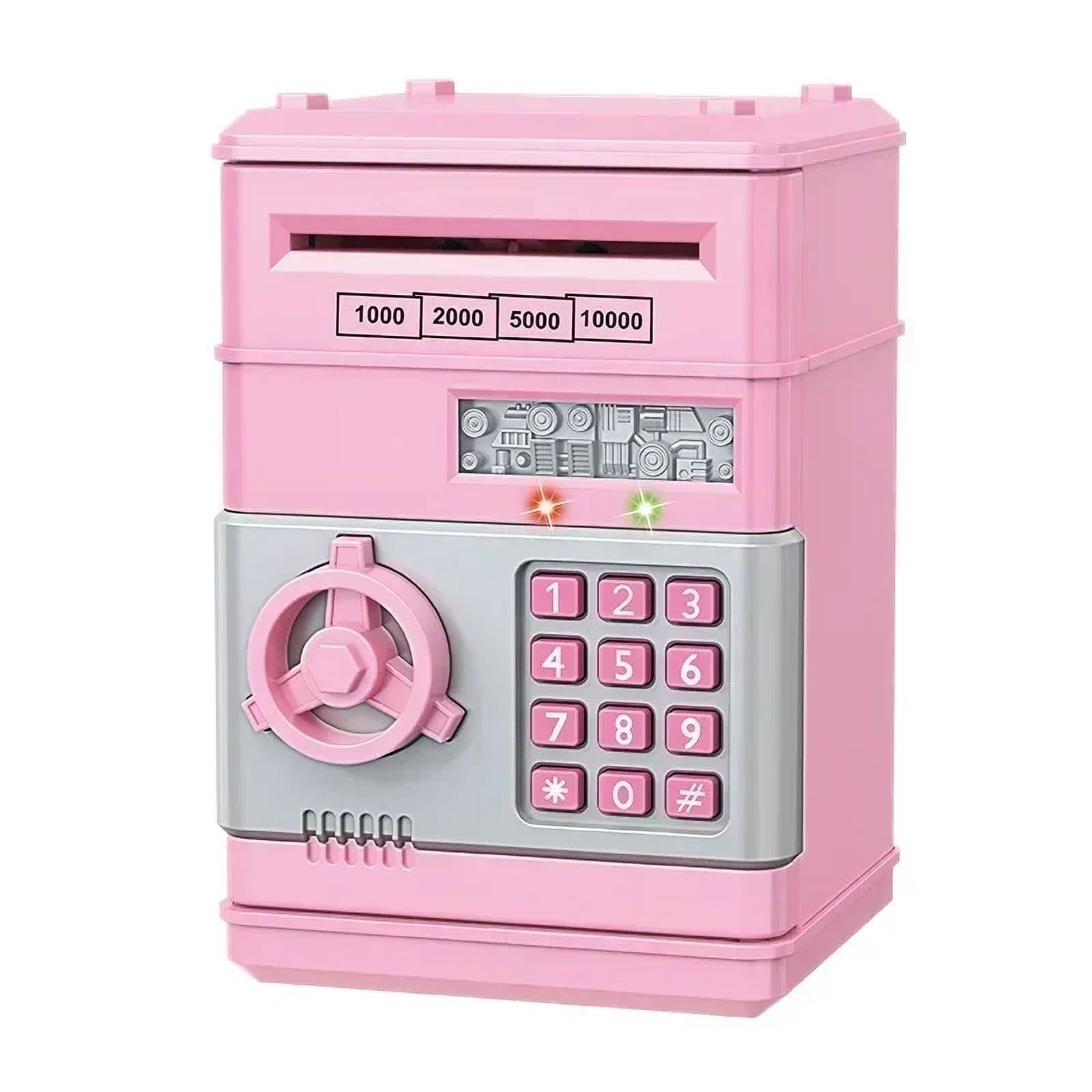 Automatic Electronic Piggy Bank Mini Safe Coin Cash Saving Box Password ...