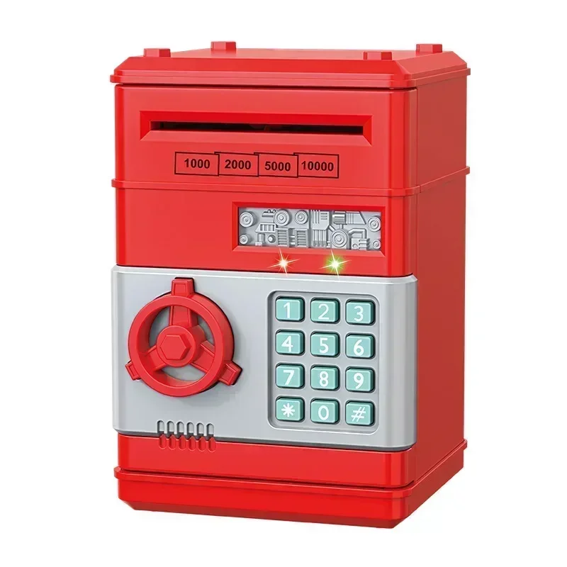 Automatic Electronic Piggy Bank Mini Safe Coin Cash Saving Box Password ...