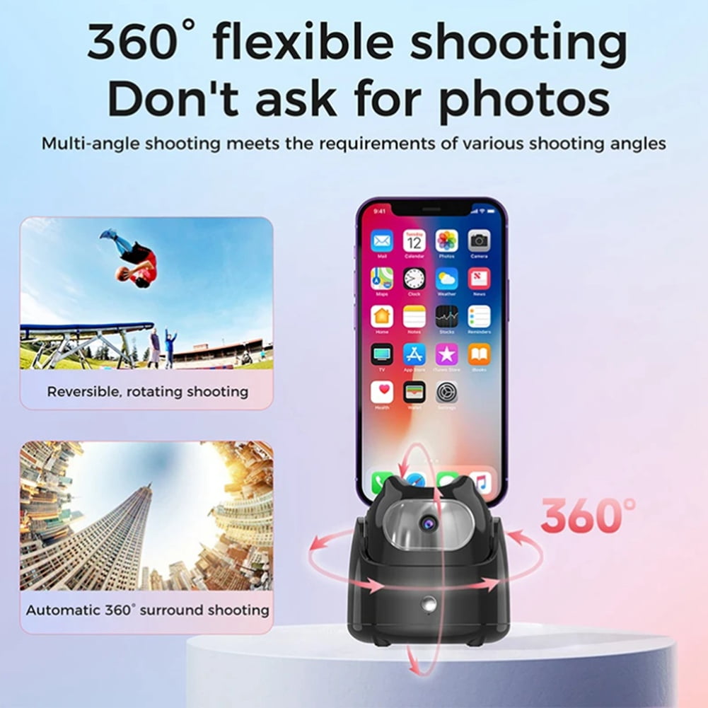 Automatic Face Tracking Gimbal Mobile Phone Holder APP-Free AI Face ...