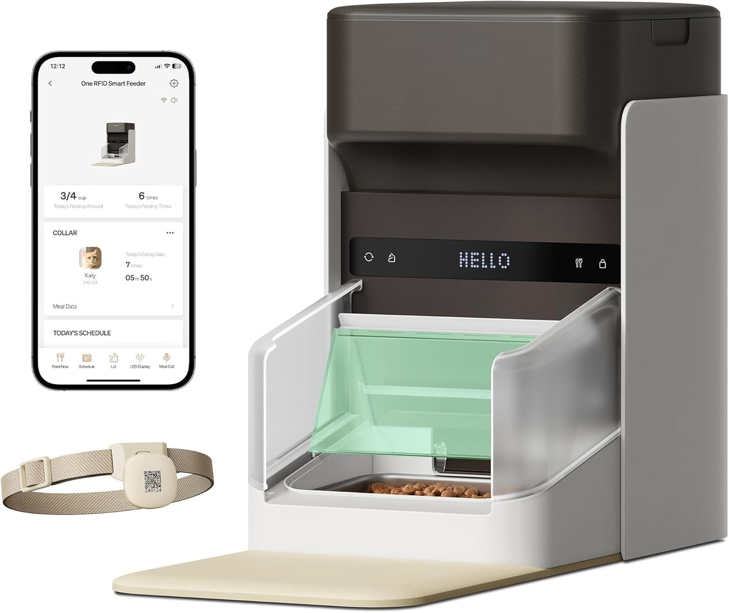 Automatic Feeder, Tag-Activated Personalized Meals, 5G&2.4G ...