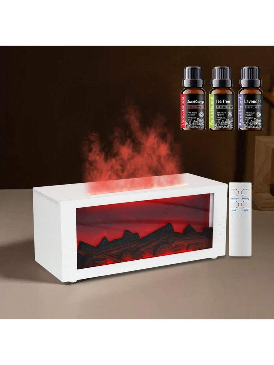 & Automatic Fireplace Essential Oil Diffuser 300ml With Auto Shut-Off ...