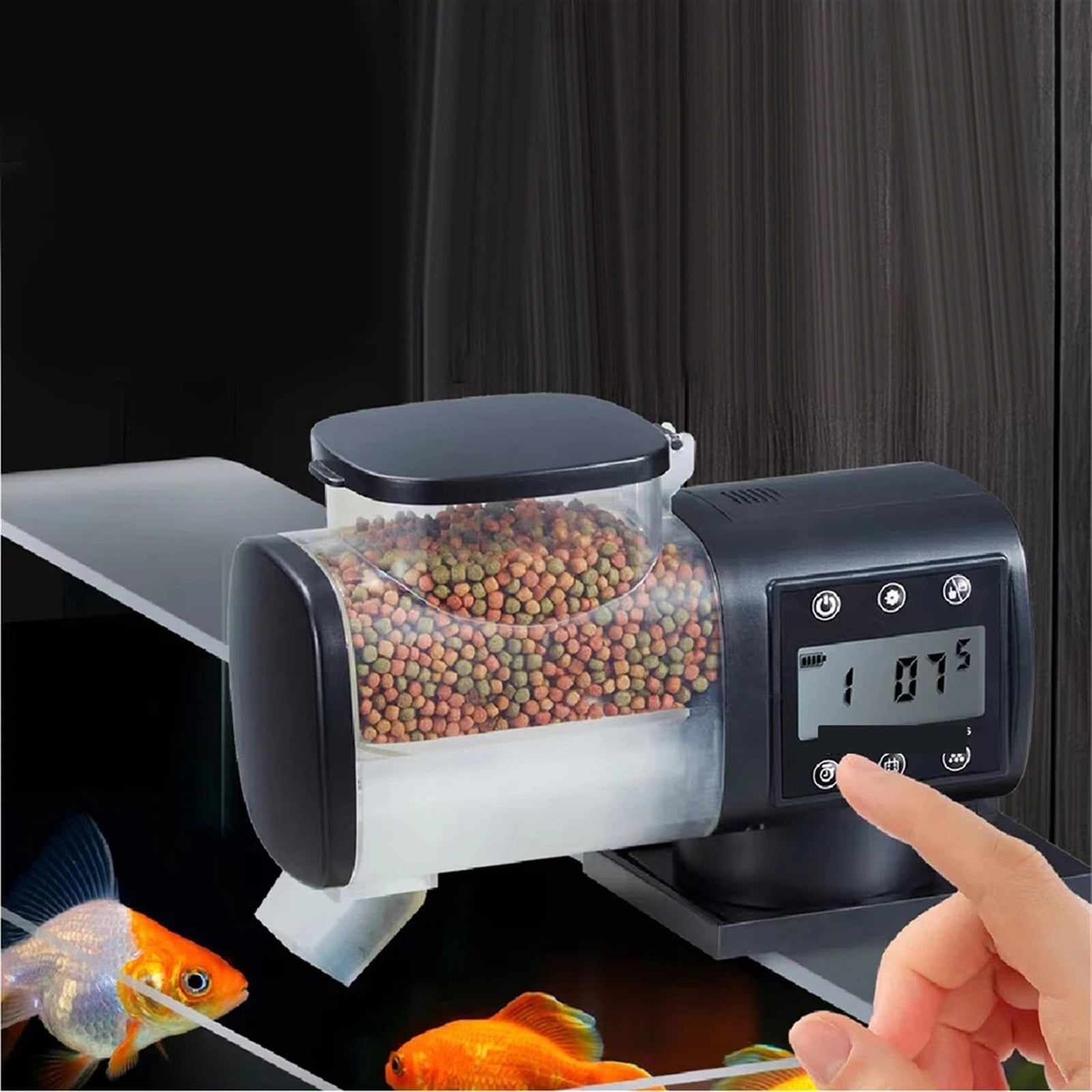 Automatic Fish Feeder 500mI Large Capacity Intelligent Timing ...