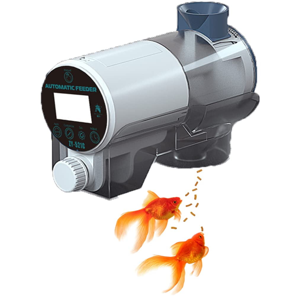 Automatic Fish Feeder, Auto Food Dispenser, 200ML Large Capacity ...