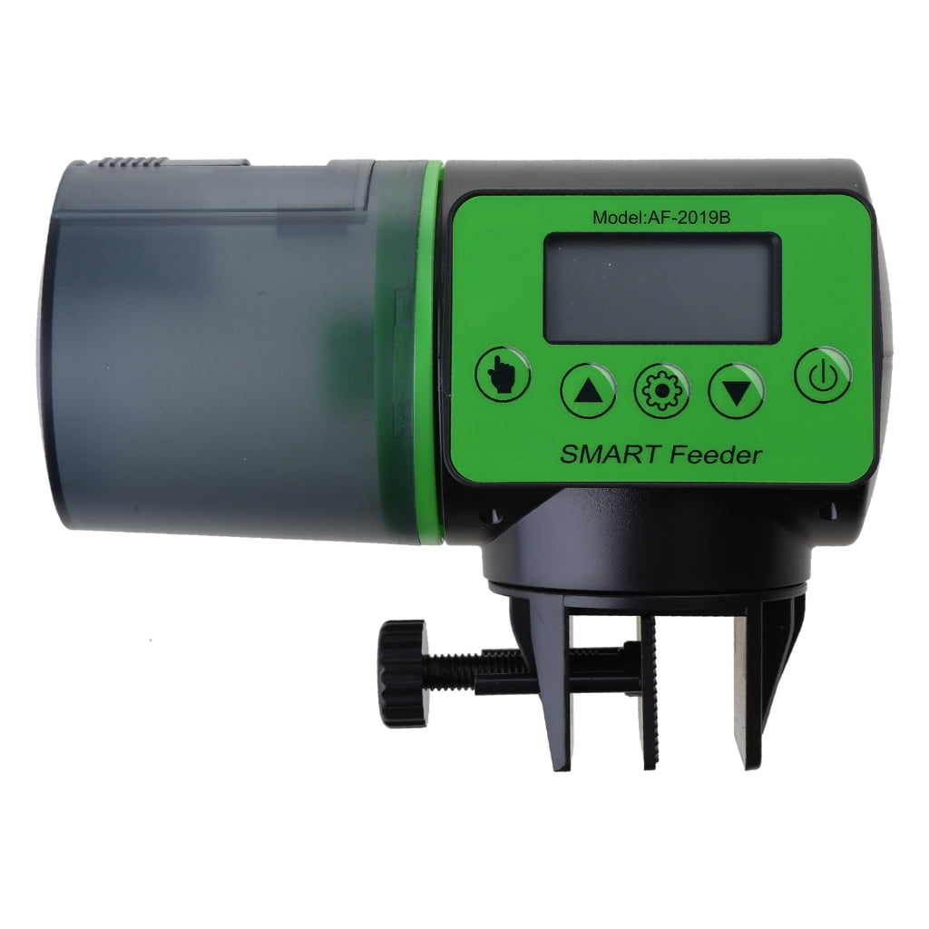 Automatic Fish Feeder Rechargeable Timer Fish Feeder Battery Powered ...