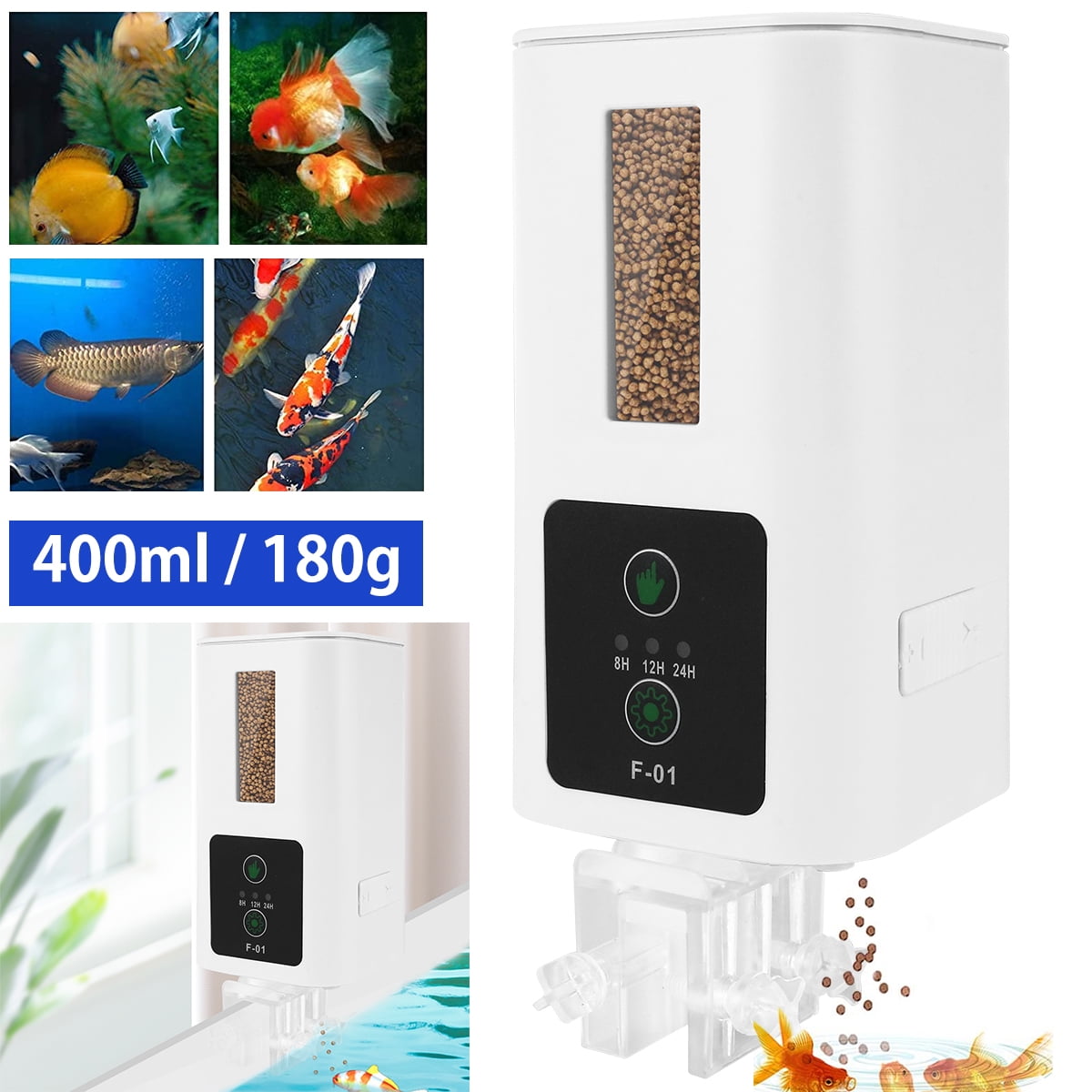Automatic Fish Feeder for Aquarium,Aquarium Tank Timer Auto Feeder ...