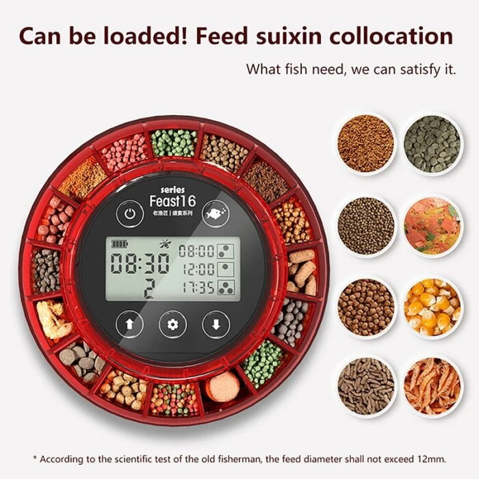Automatic Fish Feeder for Aquarium Automatic Food Dispenser with Timer ...