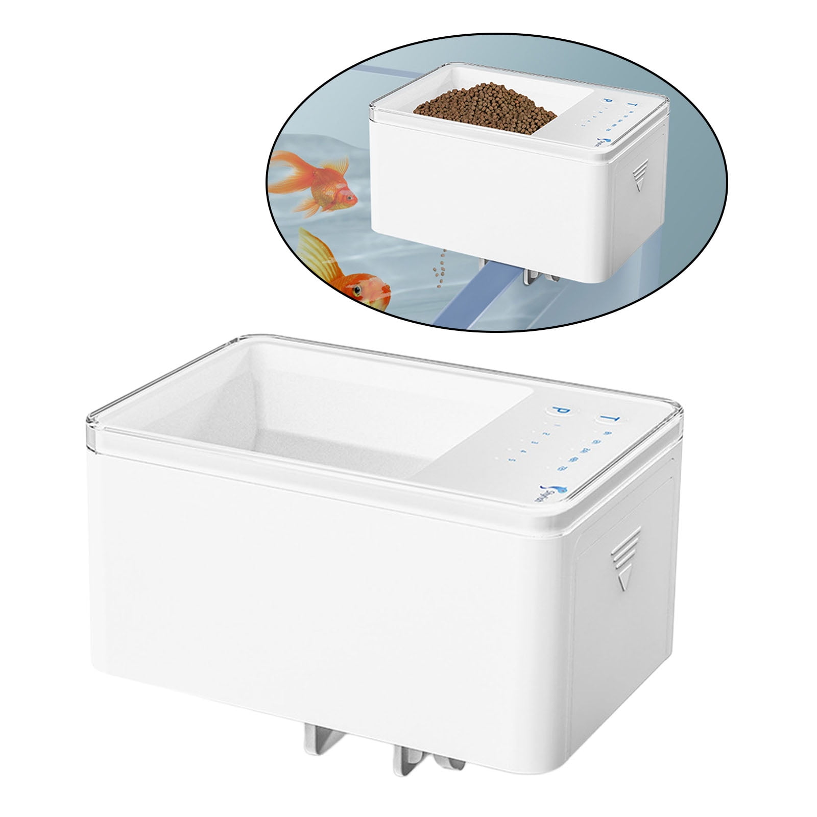 Automatic Fish Tank Feeder Auto Aquarium Pond Dispenser Pet Feeding ...