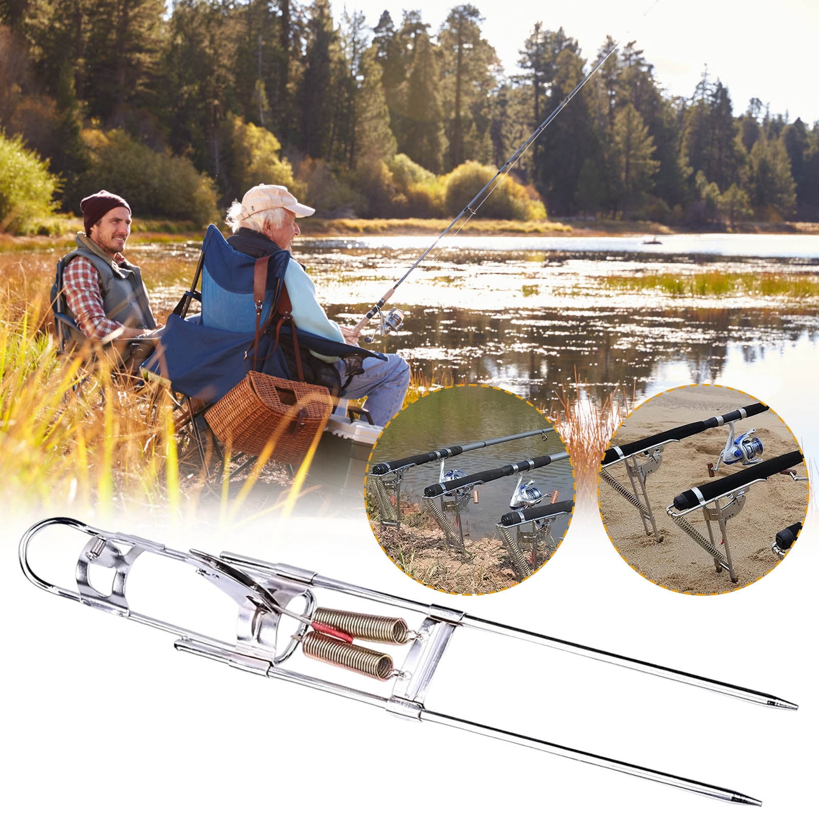 Automatic Fishing Rod Holder | Stainless Steel Construction | Spring ...