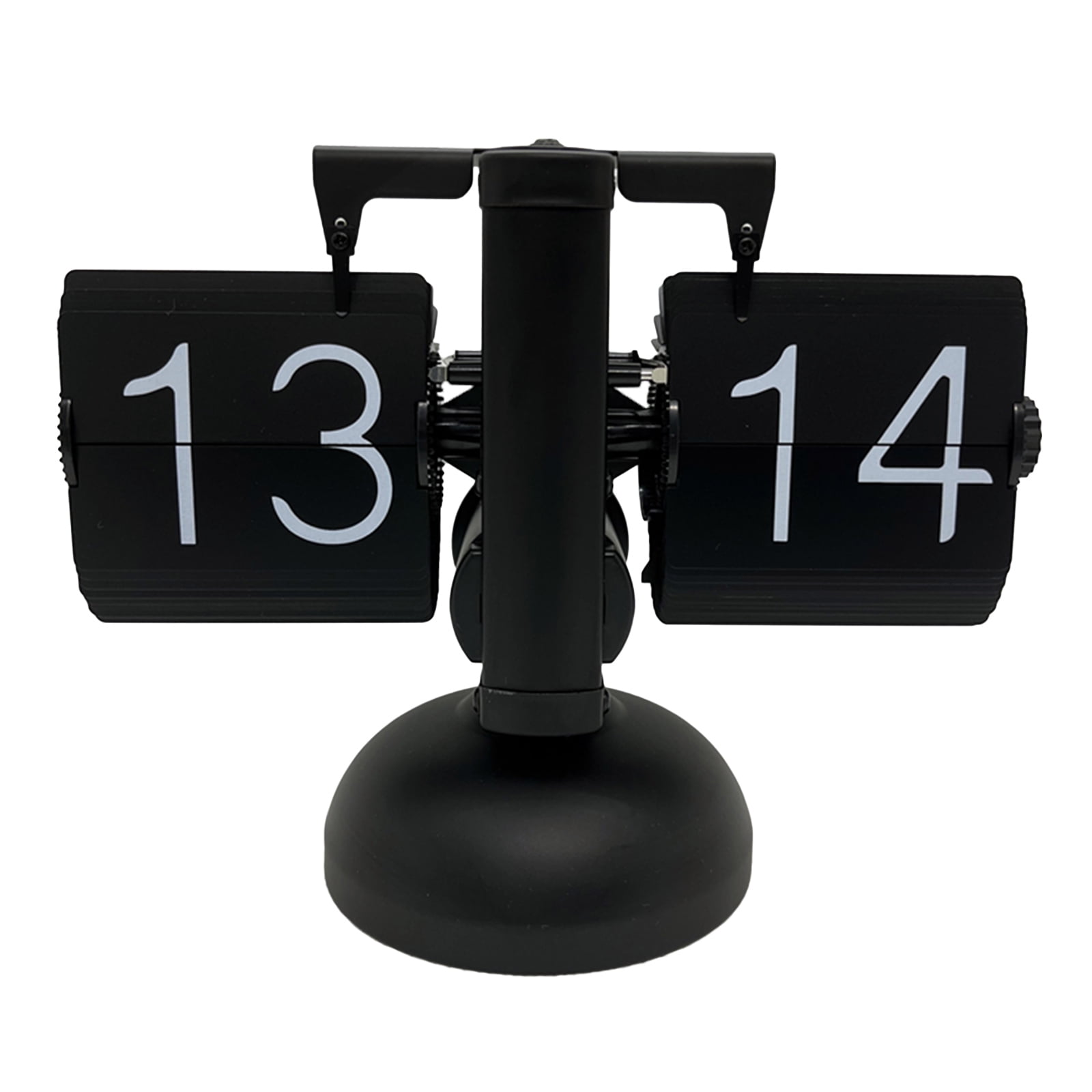 Automatic Flip Digital Clock 24 Hours Table Stainless Steel Turn Page ...