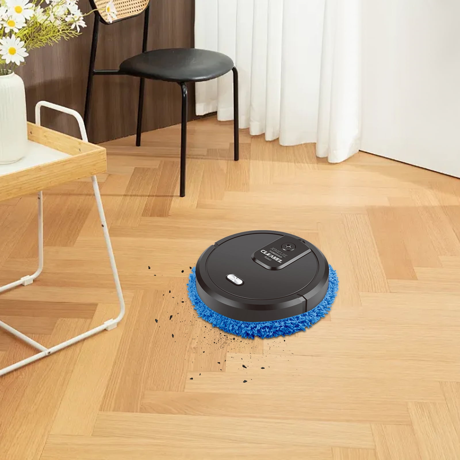Automatic Floor Mopping Robot, Wet & Dry Cordless Mop with Spray ...
