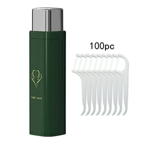SDJMa Floss Pick Holder with 12 Count Floss Sticks, Portable Floss ...