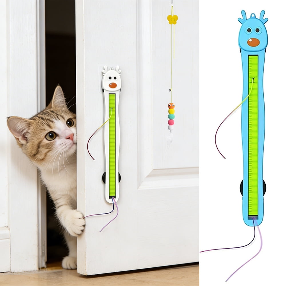 Automatic Flying Rope Cat Toy, Indoor Cat Automatic Electric Wall ...