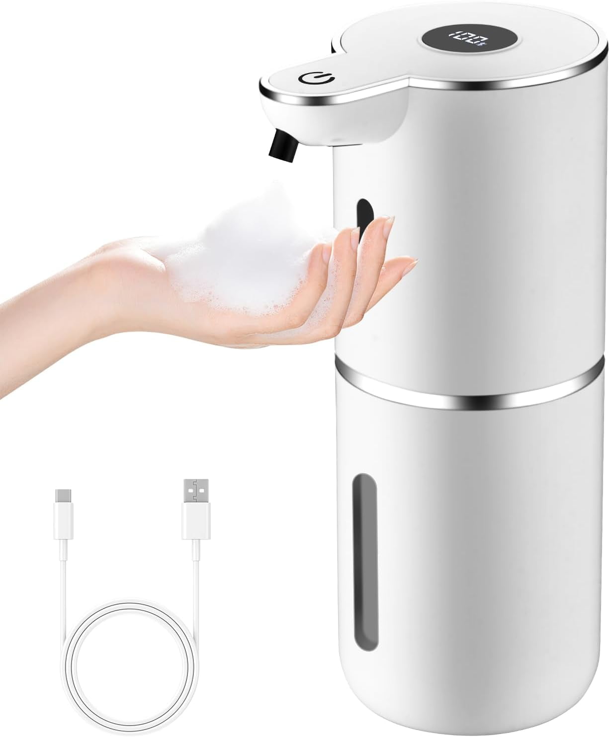 Automatic Foaming Soap Dispenser, Display Touchless Hand Soap Dispenser ...