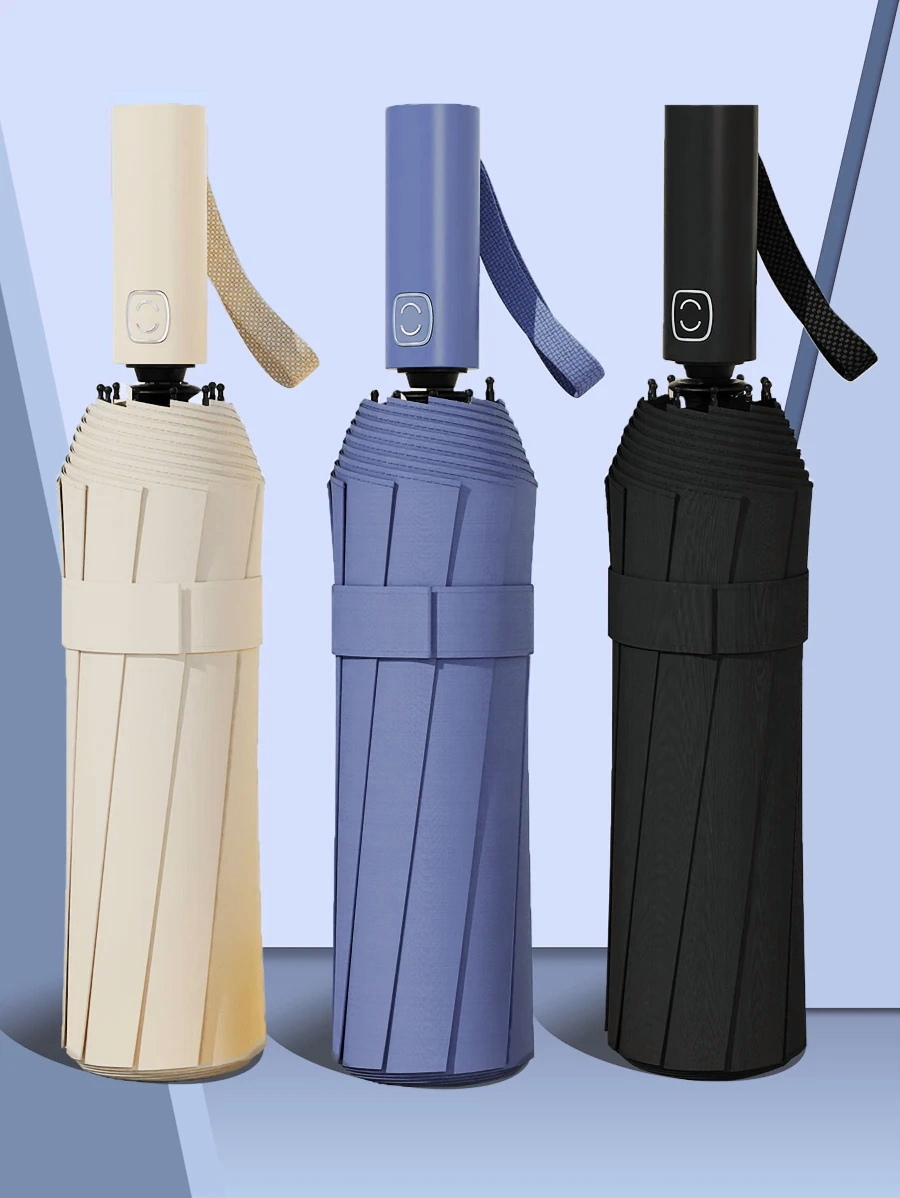 Automatic Folding Large Umbrella Windproof & Rainproof, High-Quality ...