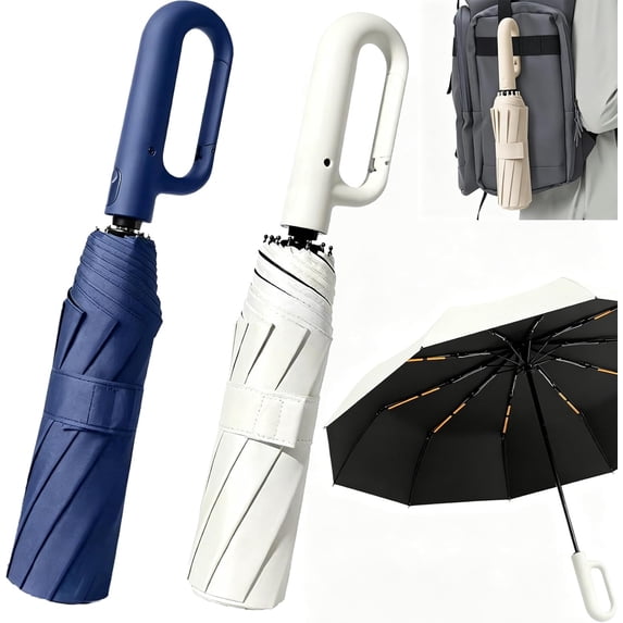 Automatic Folding Umbrella with Loop Buckle, Portable Creative Ring ...