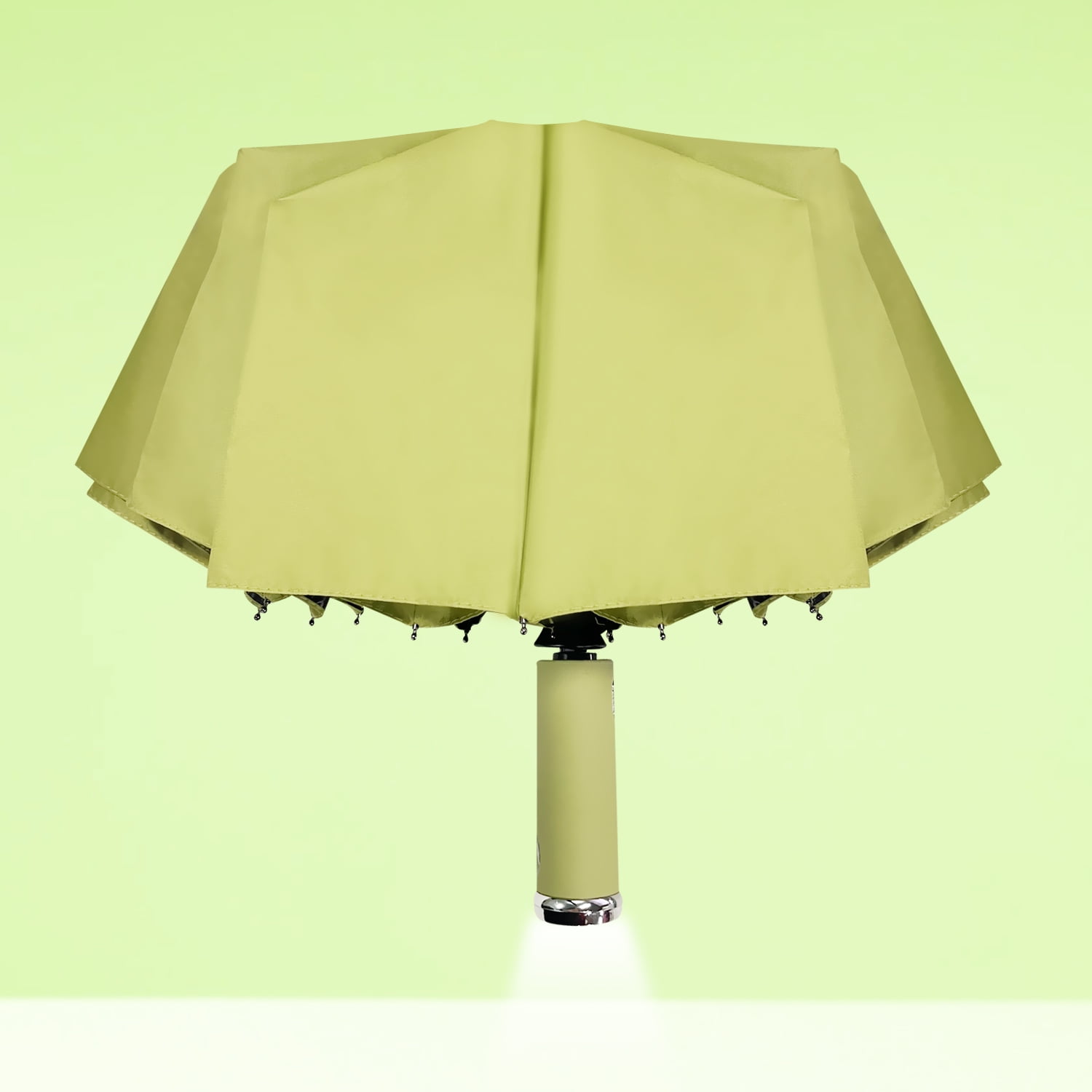 Automatic Folding Umbrella with LED Flashlight Handle, Travel Umbrella ...