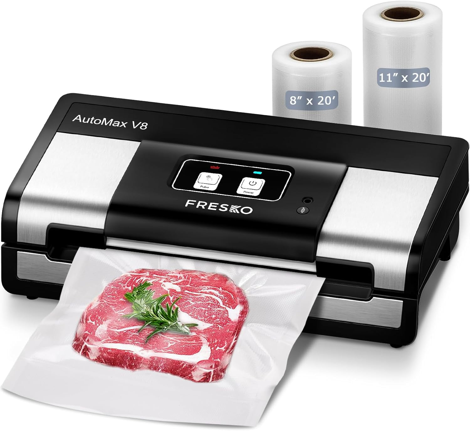 Automatic Food Vacuum Sealer, Double Heat Seal, Auto Dry-Wet Detection ...