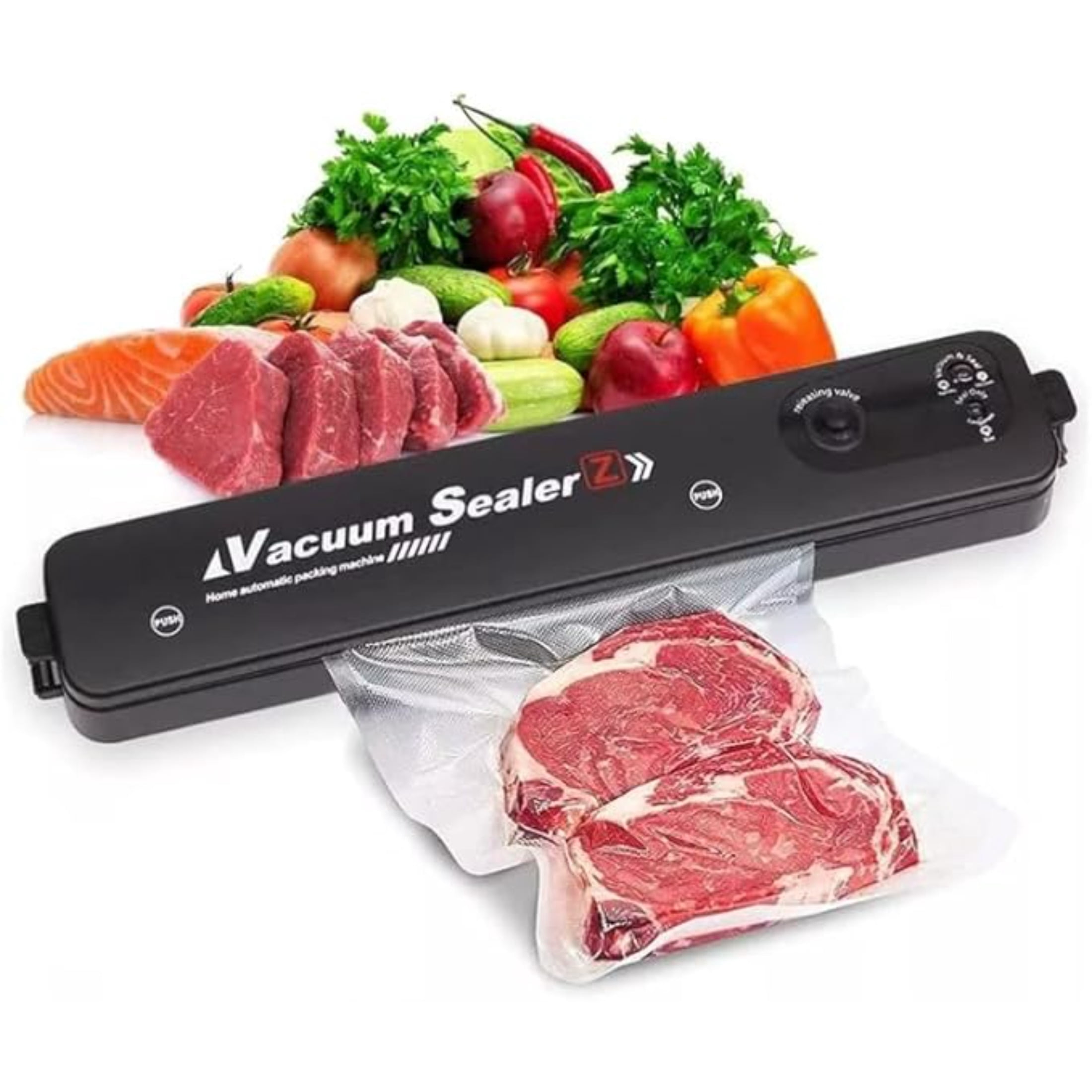 Automatic Food Vacuum Sealer Machine, 60KPa Strong Suction Compact Food ...