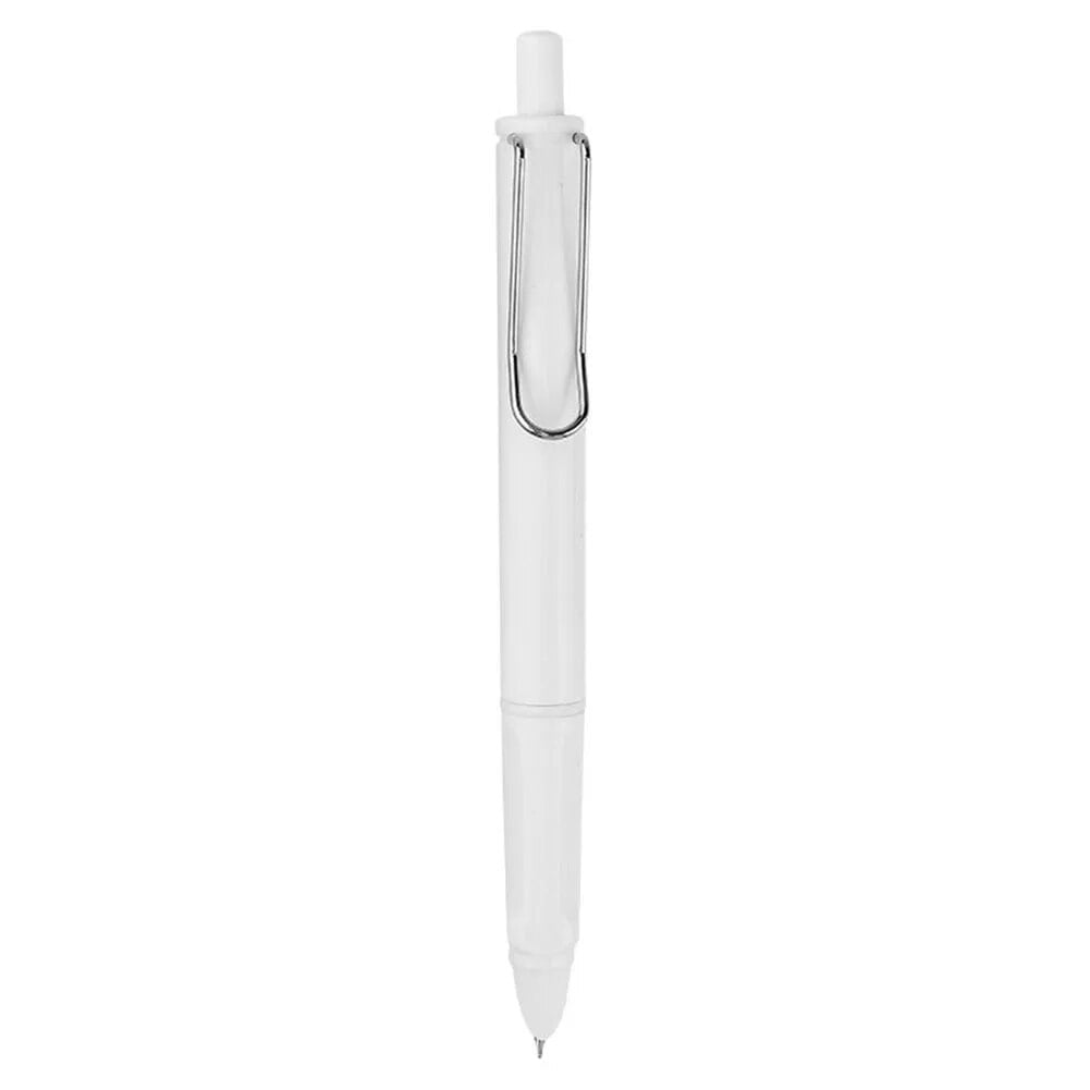 Automatic Fountain Pen Exchangeable Ink Capsule Pen Birthday Gift WHITE ...