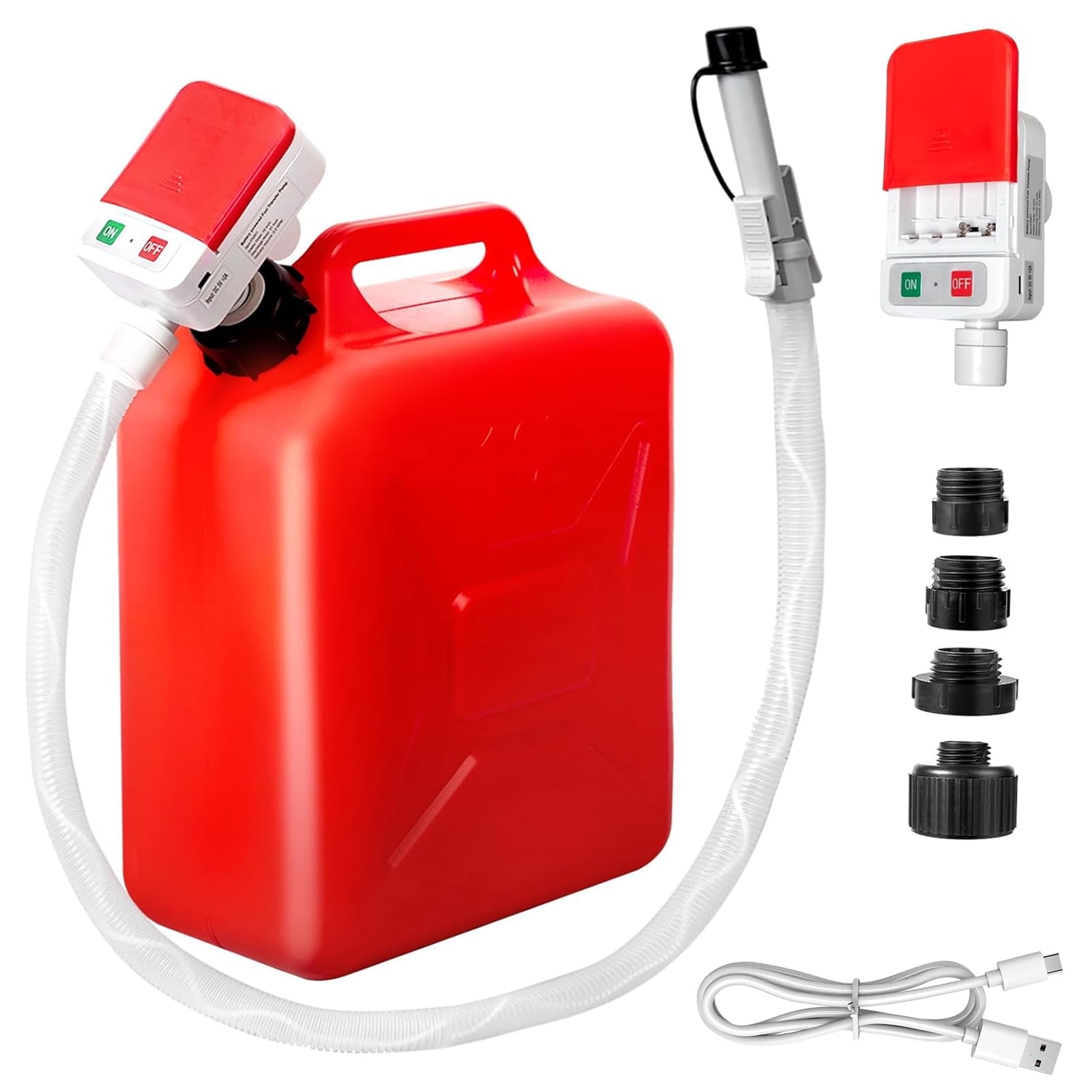 Automatic Fuel Transfer Pump with Auto-Stop, 3.2 Gallon per Min, 51 ...